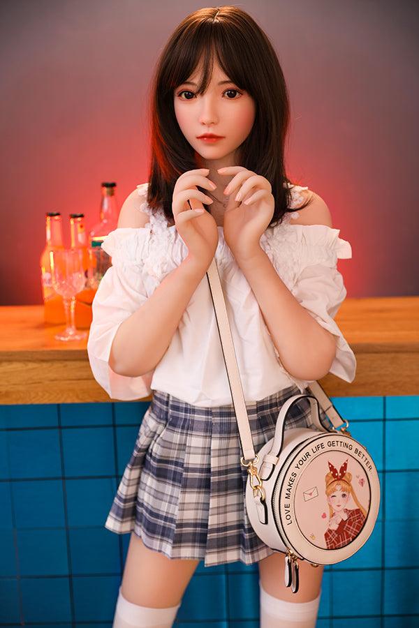 Dimu Doll | 158cm Asian Lovely Small Boobs Silicone Head Sex Doll - Cy